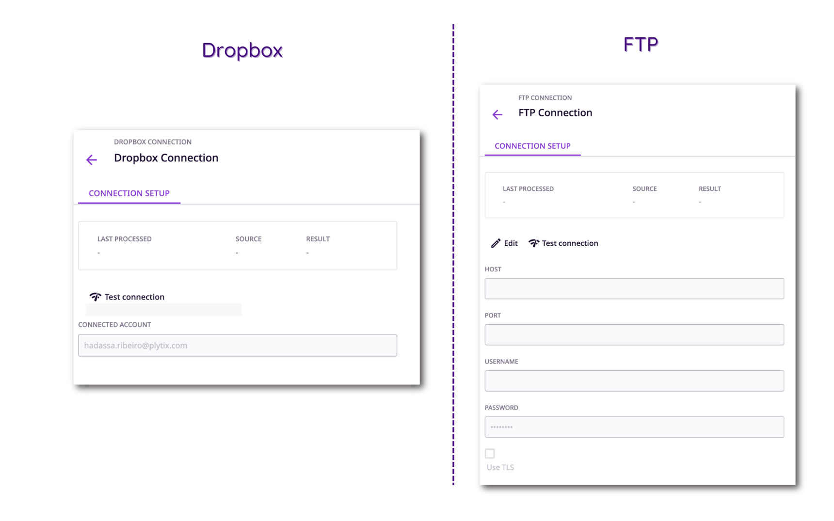 Connecting to FTP/SFTP and Dropbox